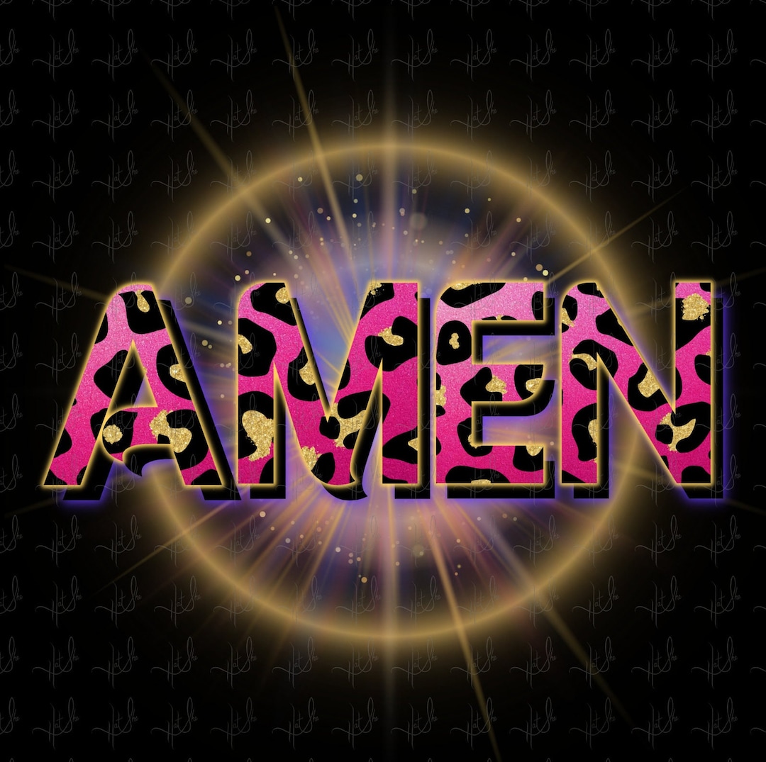 Amen PNG Digital Download for Commercial Use. Religious Sublimation ...