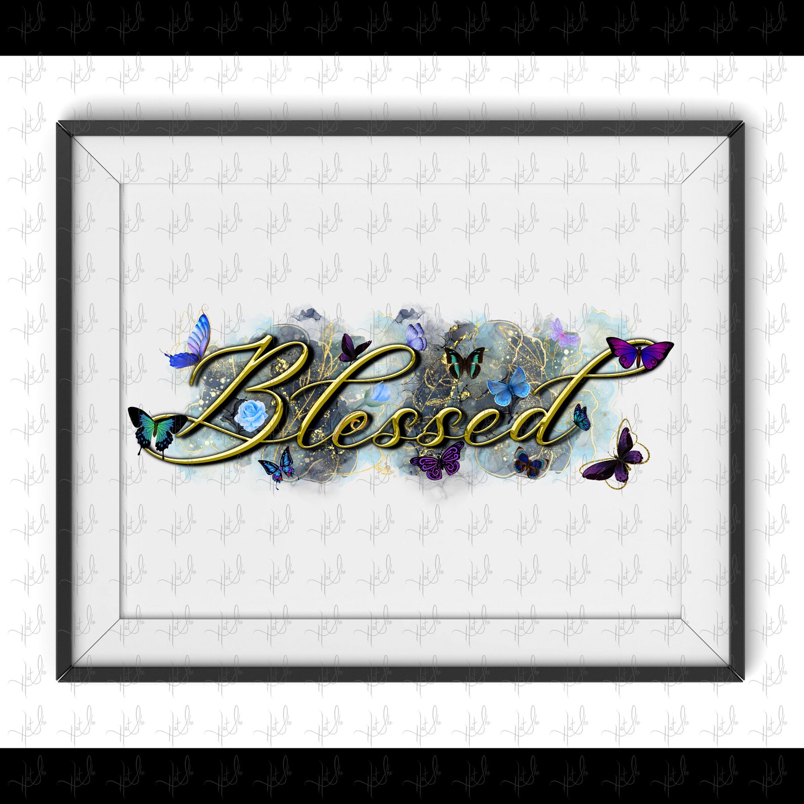 Blessed Butterfly PNG, Tumbler Sublimation Design (digital Download) - Etsy