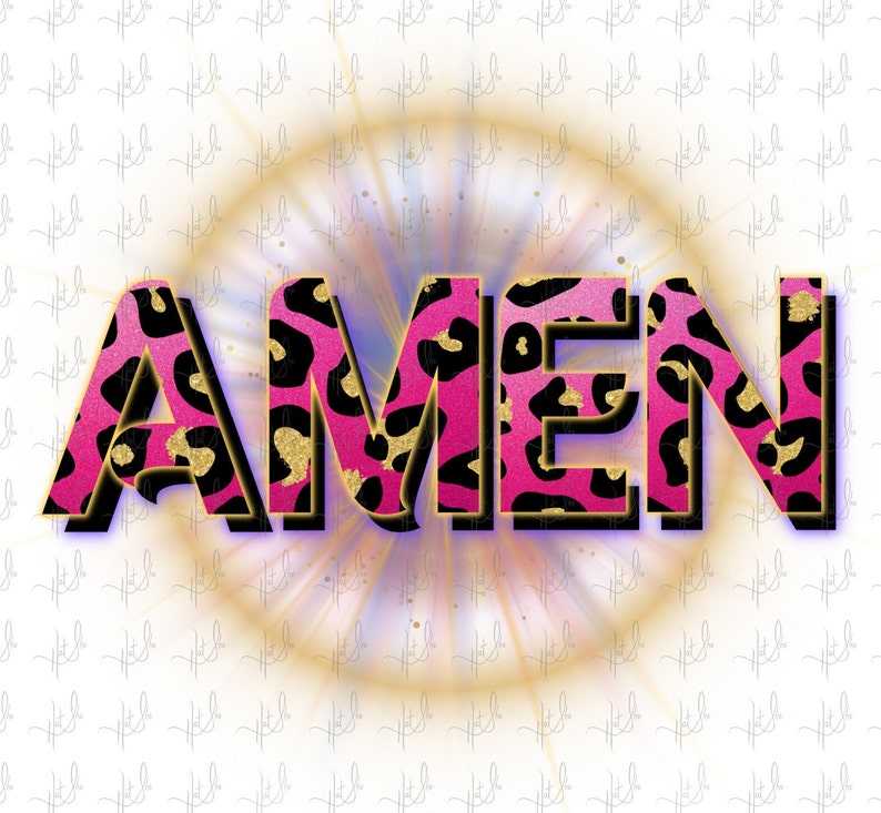 Amen PNG Digital Download for Commercial Use. Religious Sublimation ...
