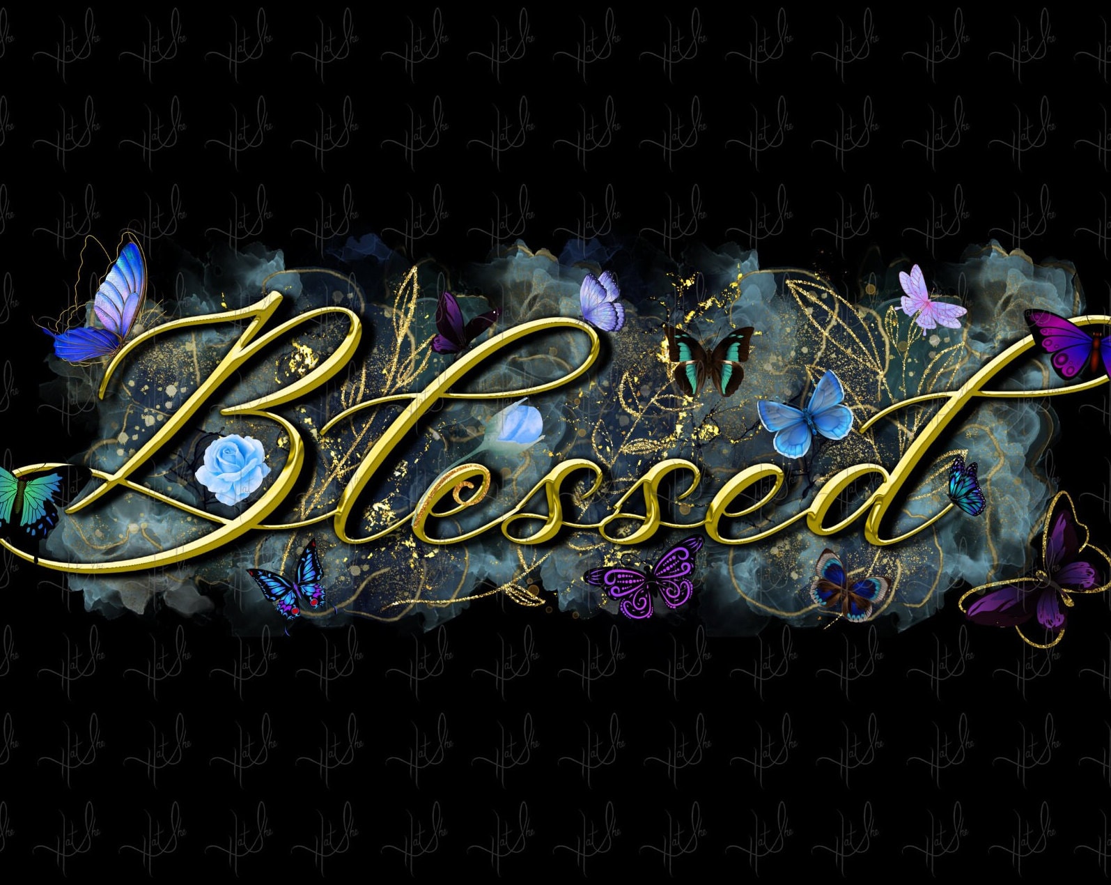 Blessed PNG Digital Download for Commercial Use. Blessed Sublimation ...