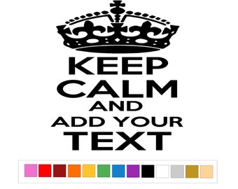 Keep Calm Sticker - Etsy