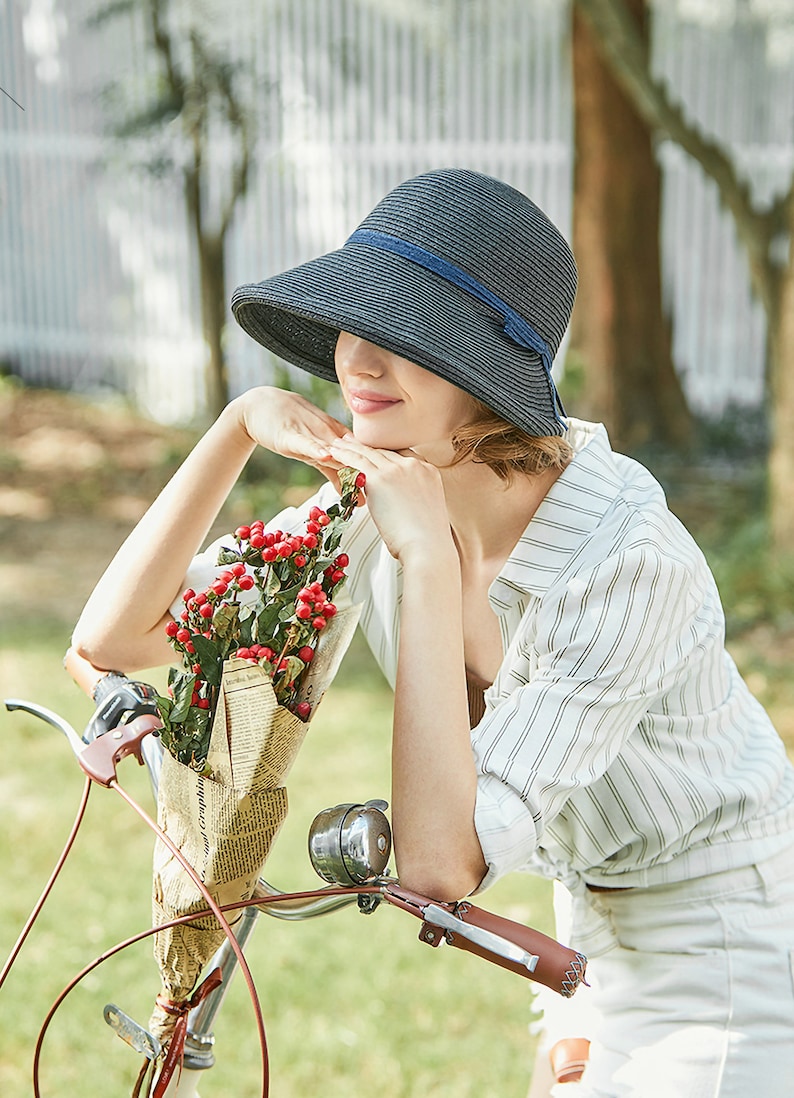 Summer Straw Hat With Wide Brim, Summer Hat, Foldable Hat, Sun Hat ...