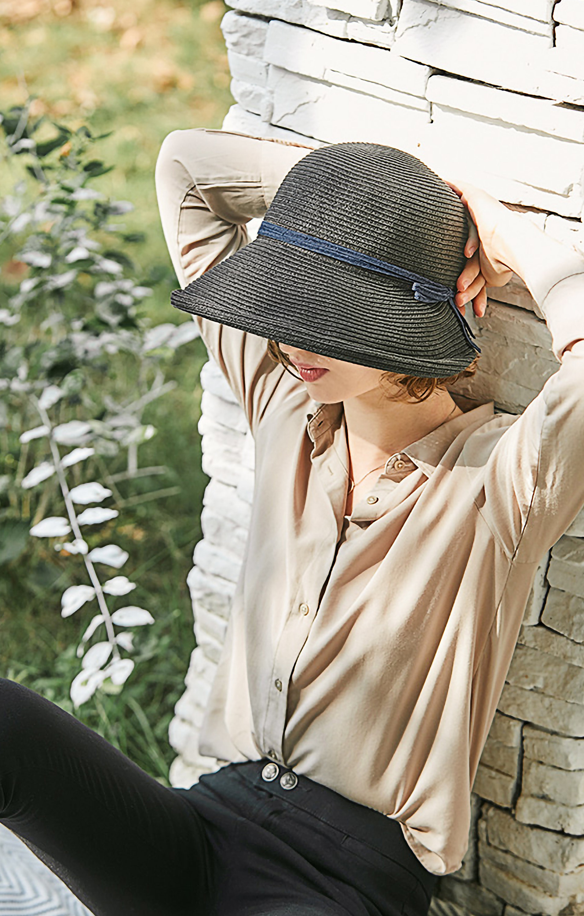 Summer Straw Hat With Wide Brim, Summer Hat, Foldable Hat, Sun Hat ...