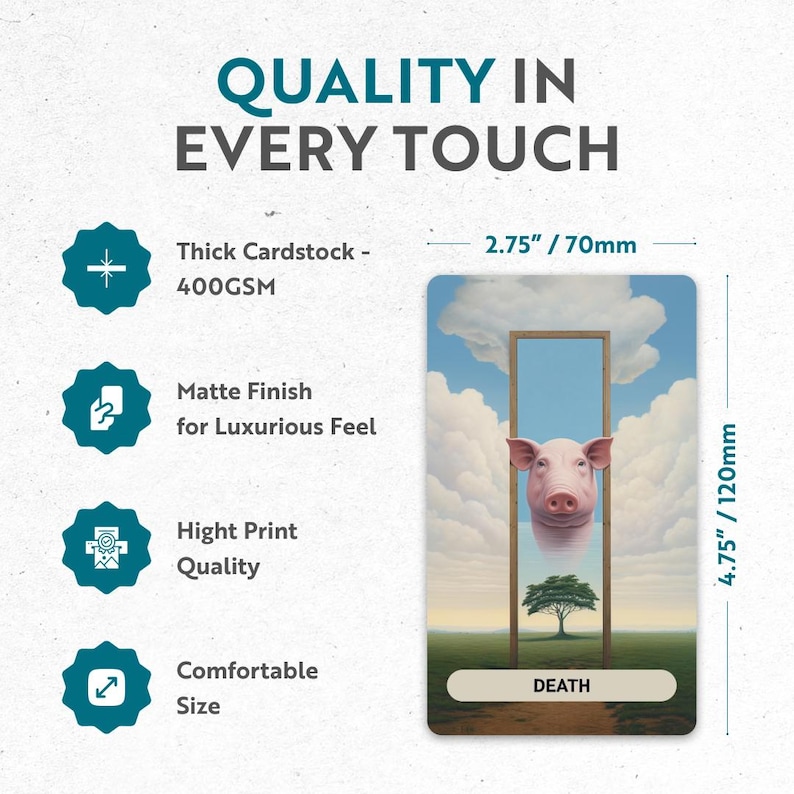 Majestic Realm Tarot Deck | 78 Cards Holographic Foil Edges | Dark ...