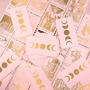 Tarot Deck Pink Gold Oracle Card Deck Deck of Many Things Tarot Card ...