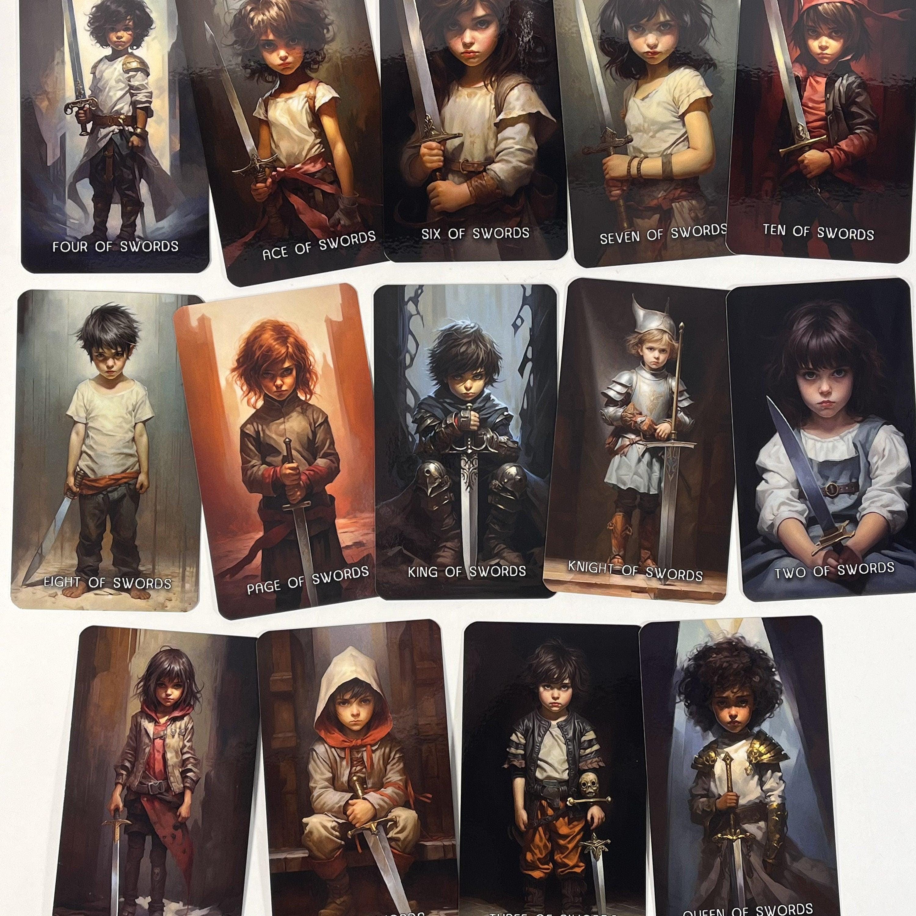 Cute Tarot Card Deck - Borderless, Premium Quality, Full 78 Cards Deck ...