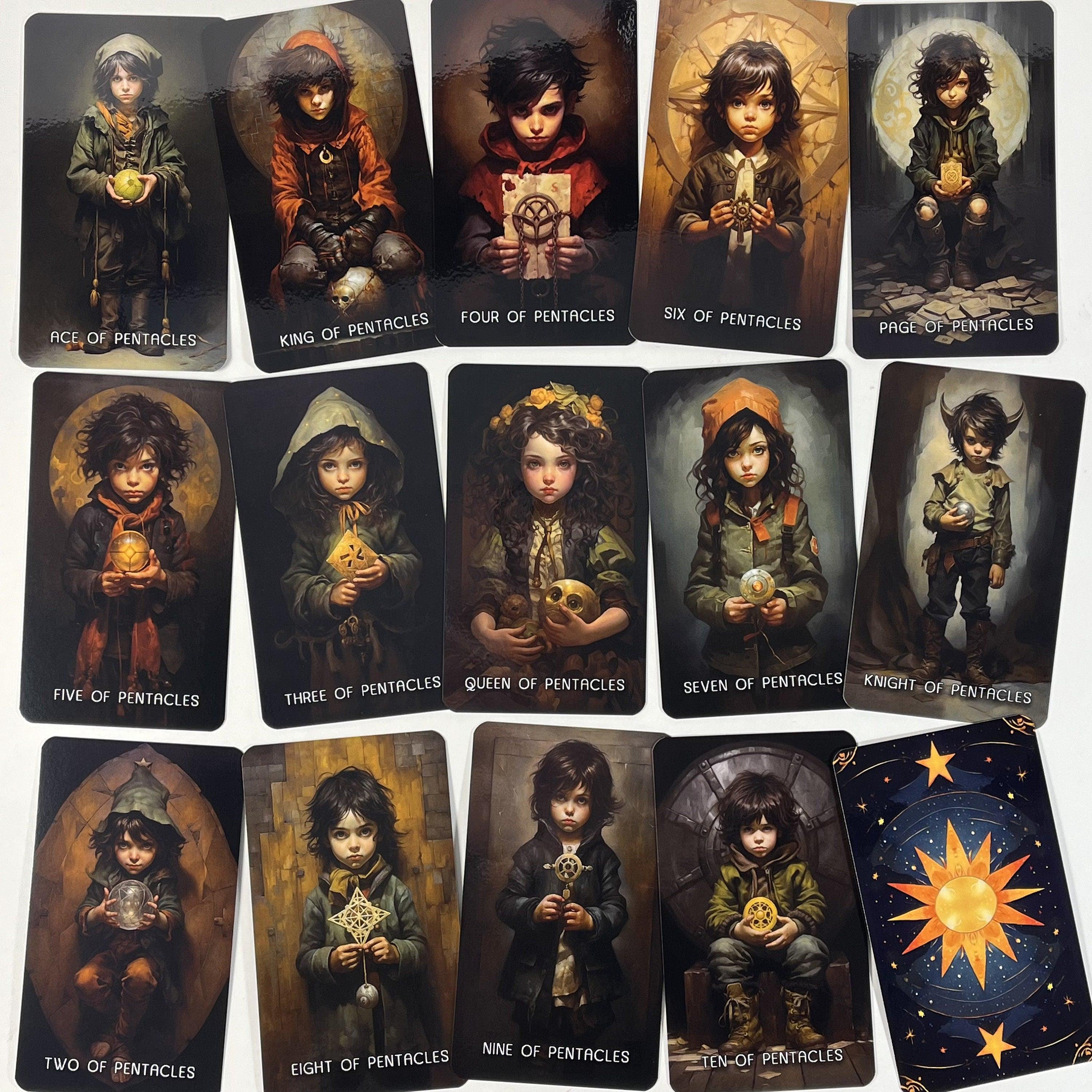 Cute Tarot Card Deck - Borderless, Premium Quality, Full 78 Cards Deck ...
