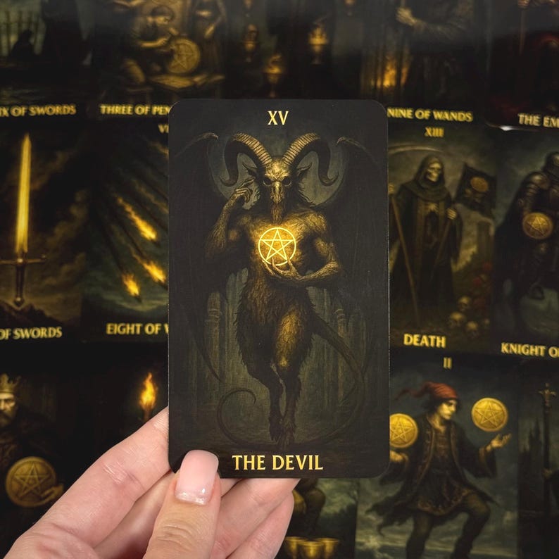 Mist of Shadows Tarot Deck | 78 Cards Rainbow Foil Edges No Borders ...