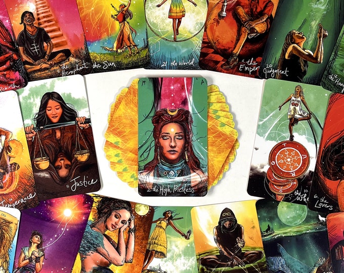 LIGHT SEER'S Tarot DECK Cards & Guidebook by Chris-anne - Etsy