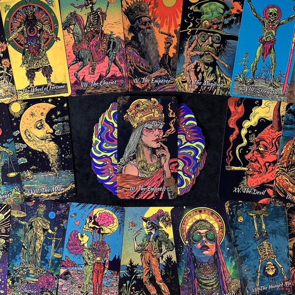 Psychedelic Tarot - Etsy