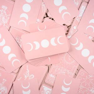 SAME DAY SHIPPING Tarot Deck Pink White Oracle Card Deck Deck of Many ...
