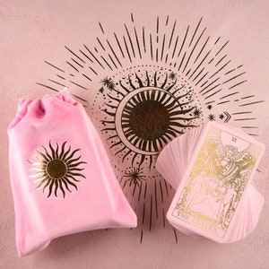 Tarot Deck Pink Gold Oracle Card Deck Deck of Many Things - Etsy