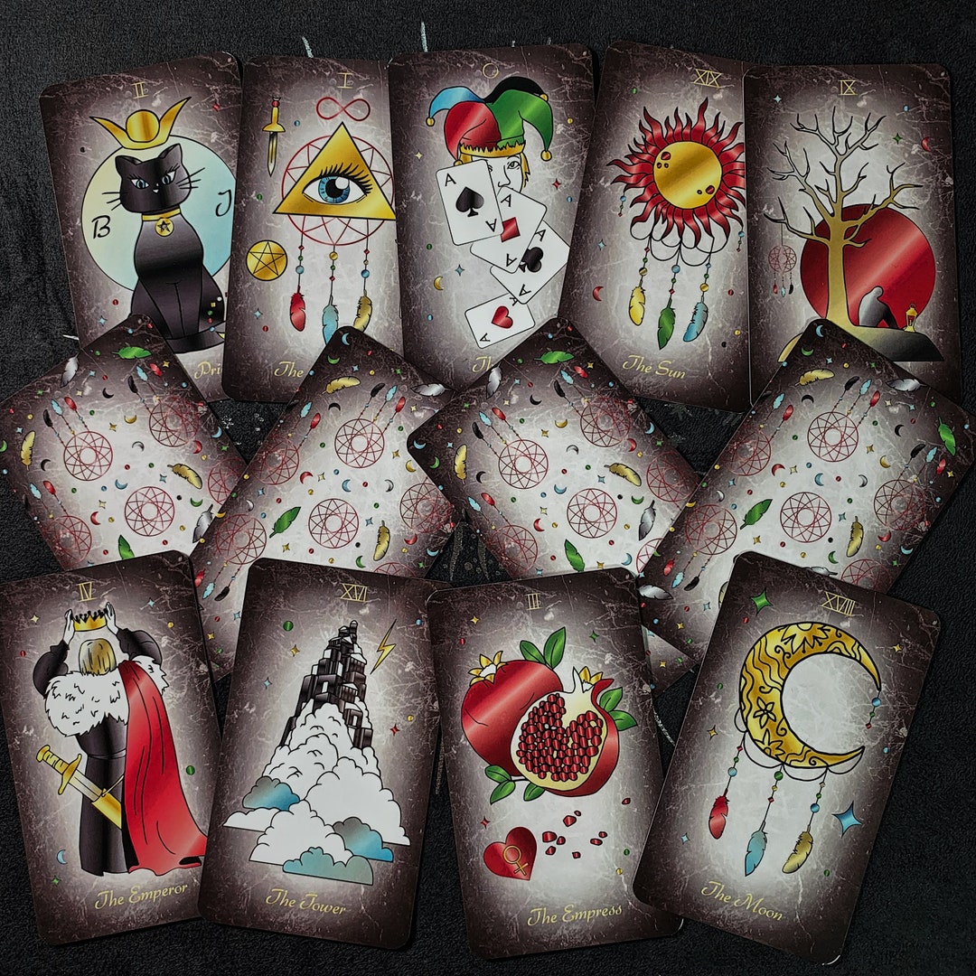 Dark Dream Catcher Tarot Deck Borderless Tarot Reading Deck for ...