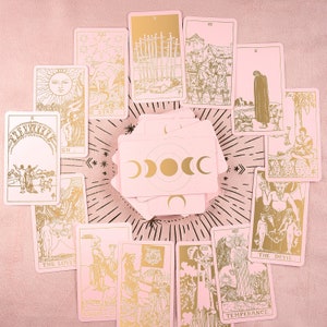 Tarot Deck Pink Gold Oracle Card Deck Deck of Many Things Tarot Card ...