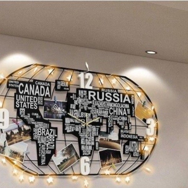 World Map Watch - Etsy