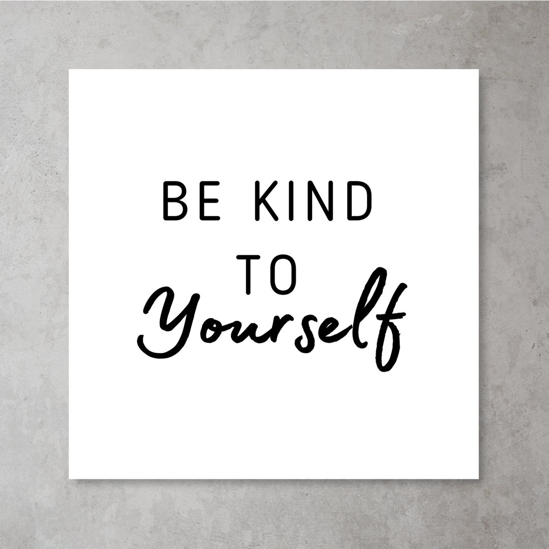 Inspiring Signs, Self Care Sign, Quote Wall Art, Gift, Canvas Quote ...