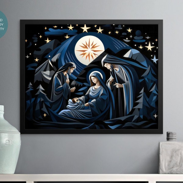 Linocut Jesus - Etsy