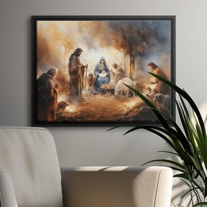 The Nativity Scene Boho Style , Jesus, Mary, Joseph and Wise Men ...