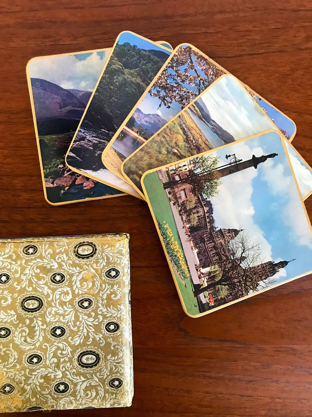 V I N T a G E / Vintage Win-el-ware Coasters World - Etsy