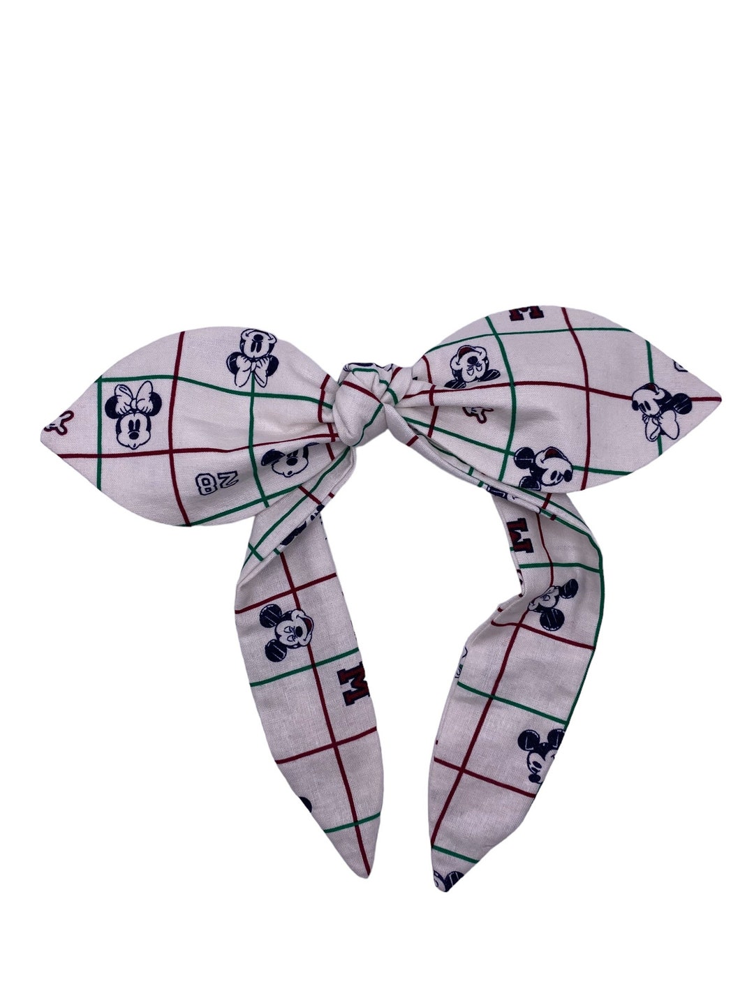 Mickey and Minnie Headband, Disney Headband, Knotted Headband, Varsity ...