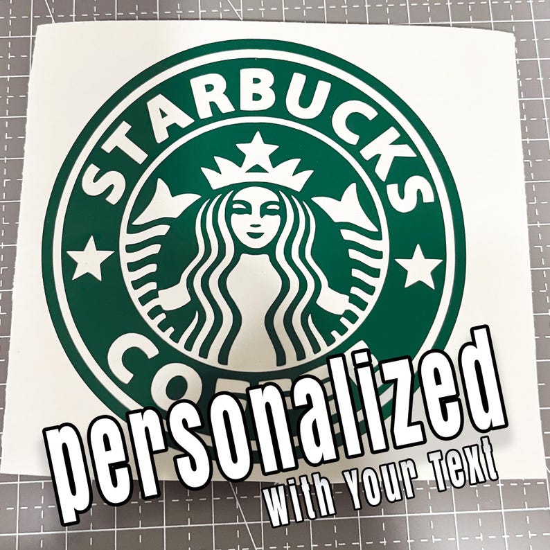 Personalized Starbucks Decal : Custom Party Decor - Etsy