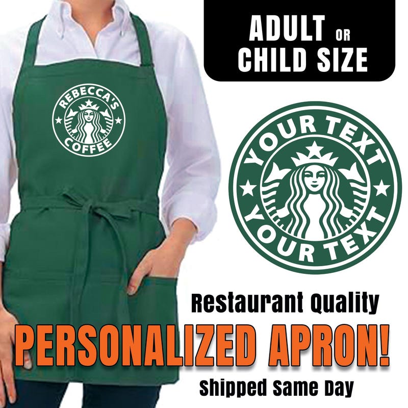 Cotton Coffee Apron - Etsy