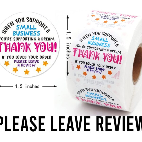 Leave a Review Card - Etsy