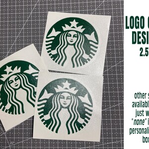 Personalized Starbucks Decal, Custom Starbucks Sticker, Adhesive ...