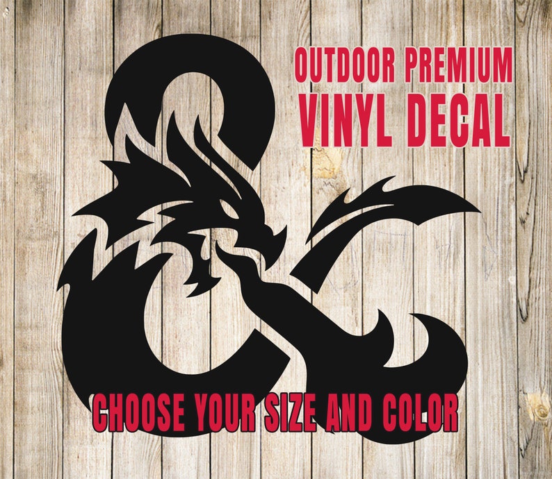Customized DND Logo Vinyl Sticker Decal Dungeons and Dragons - Etsy