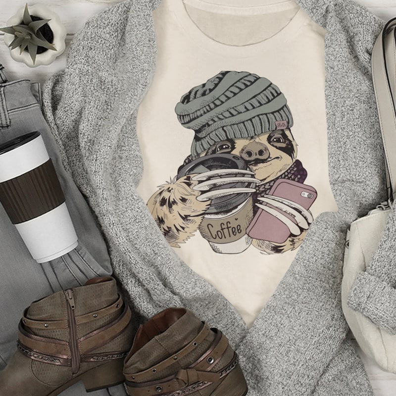 Sloth Shirt Women - Etsy