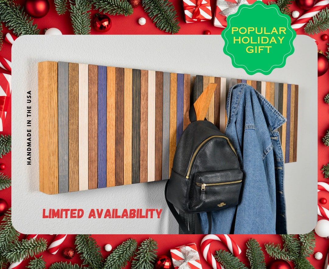 Grand Design Modern Coat Rack, Hardwood Coat Rack, MCM Wall Hanging ...
