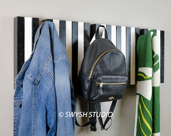 Grand Design Modern Coat Rack, Hardwood Coat Rack, MCM Wall Hanging ...