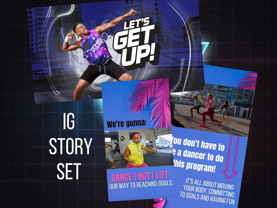 Let's Get up IG Story Promo Beachbody - Etsy