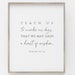 Psalm 90:12 Bible Verse Wall Art, Christian Scripture Sign, Printable ...