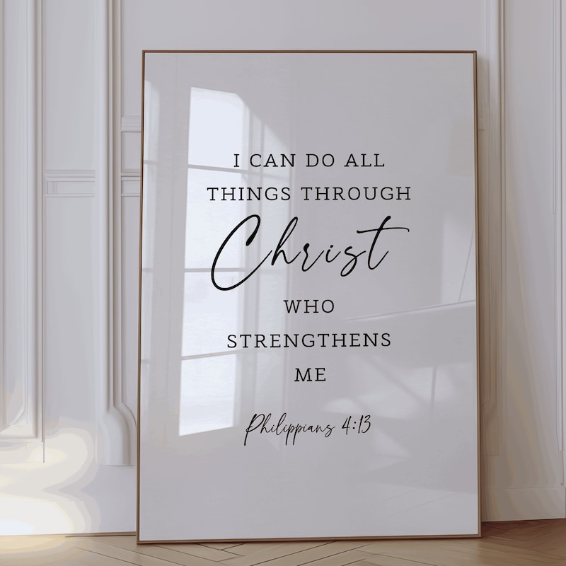 Philippians 4 13 Bedroom - Etsy