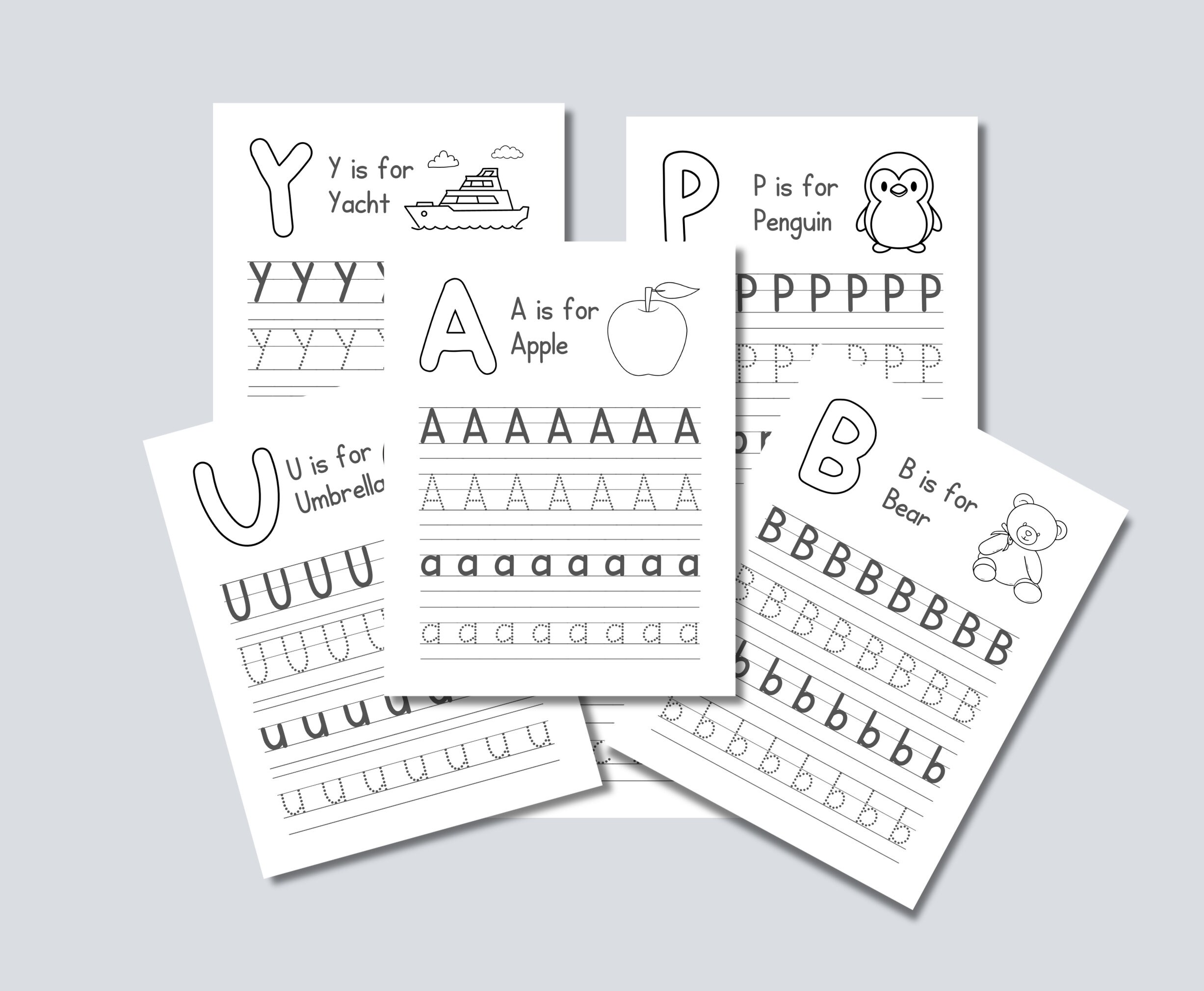 Preschool Printables ABC Coloring Sheets Alphabet Coloring Book ...