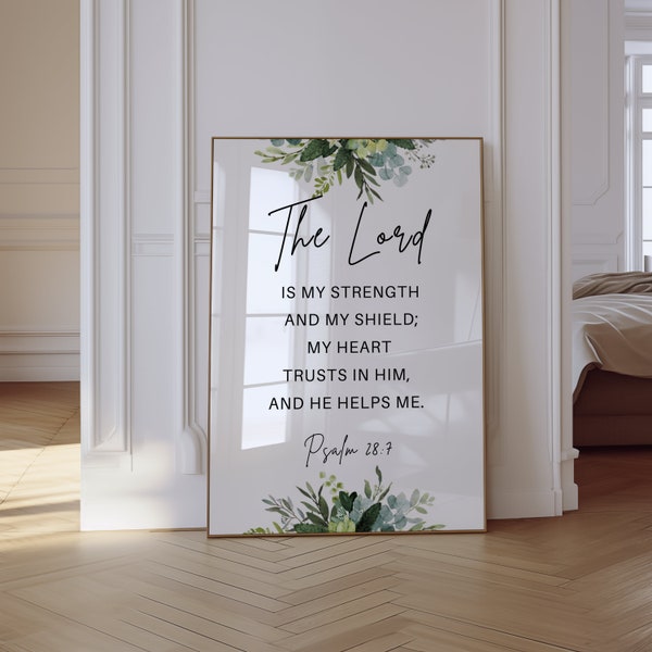 Psalm 28 7 - Etsy