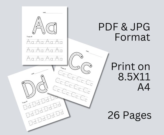 Hojas De Trabajo Del Alfabeto Para Imprimir