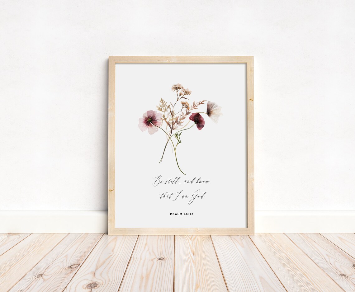 Set of 6 Bible Verse Wall Art Christian Wall Art Scripture - Etsy