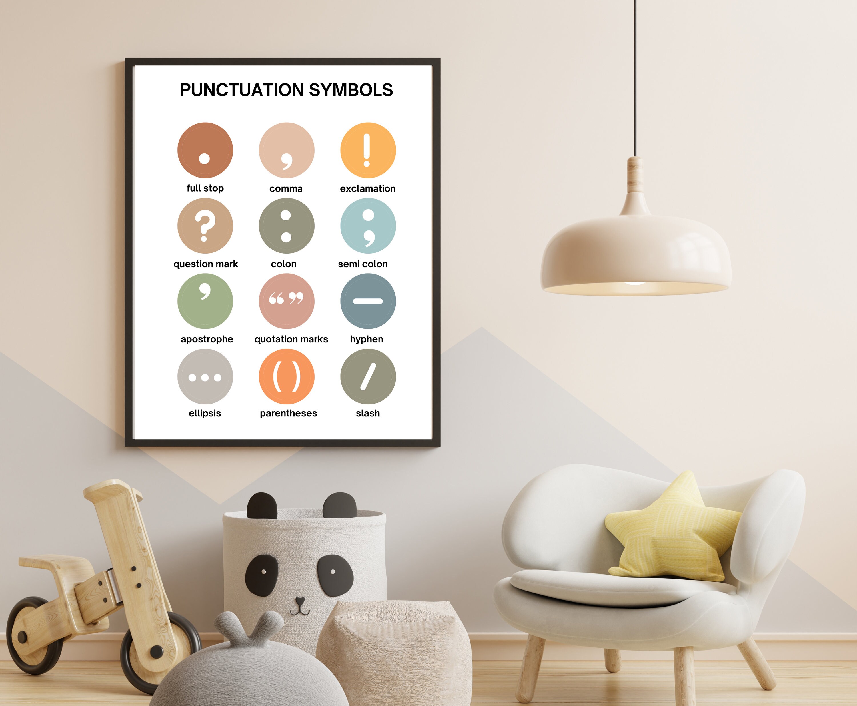 Teaching Resources Punctuation Wall Decor Classroom Decor Grammar Chart ...