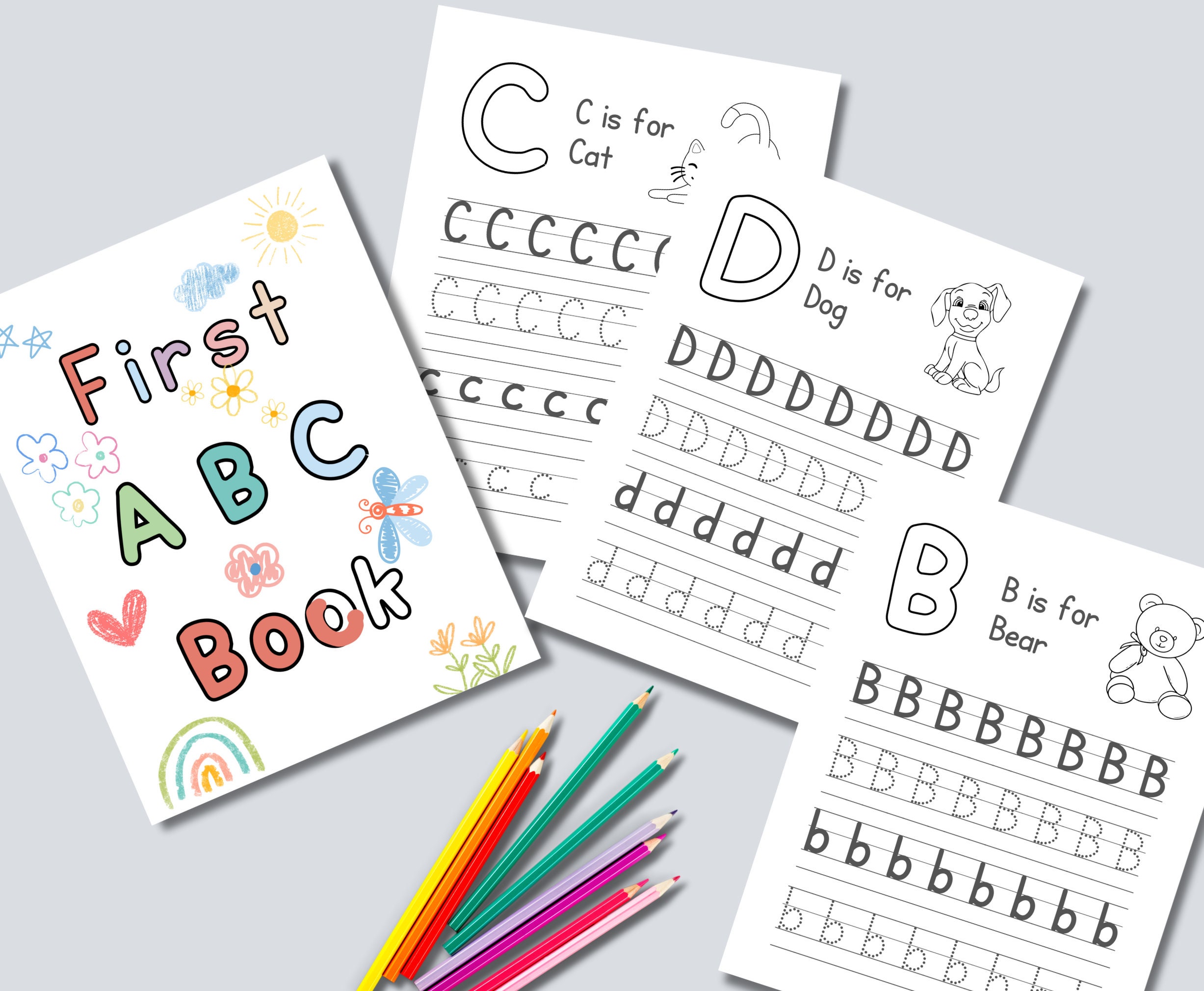 Preschool Printables ABC Coloring Sheets Alphabet Coloring Book ...