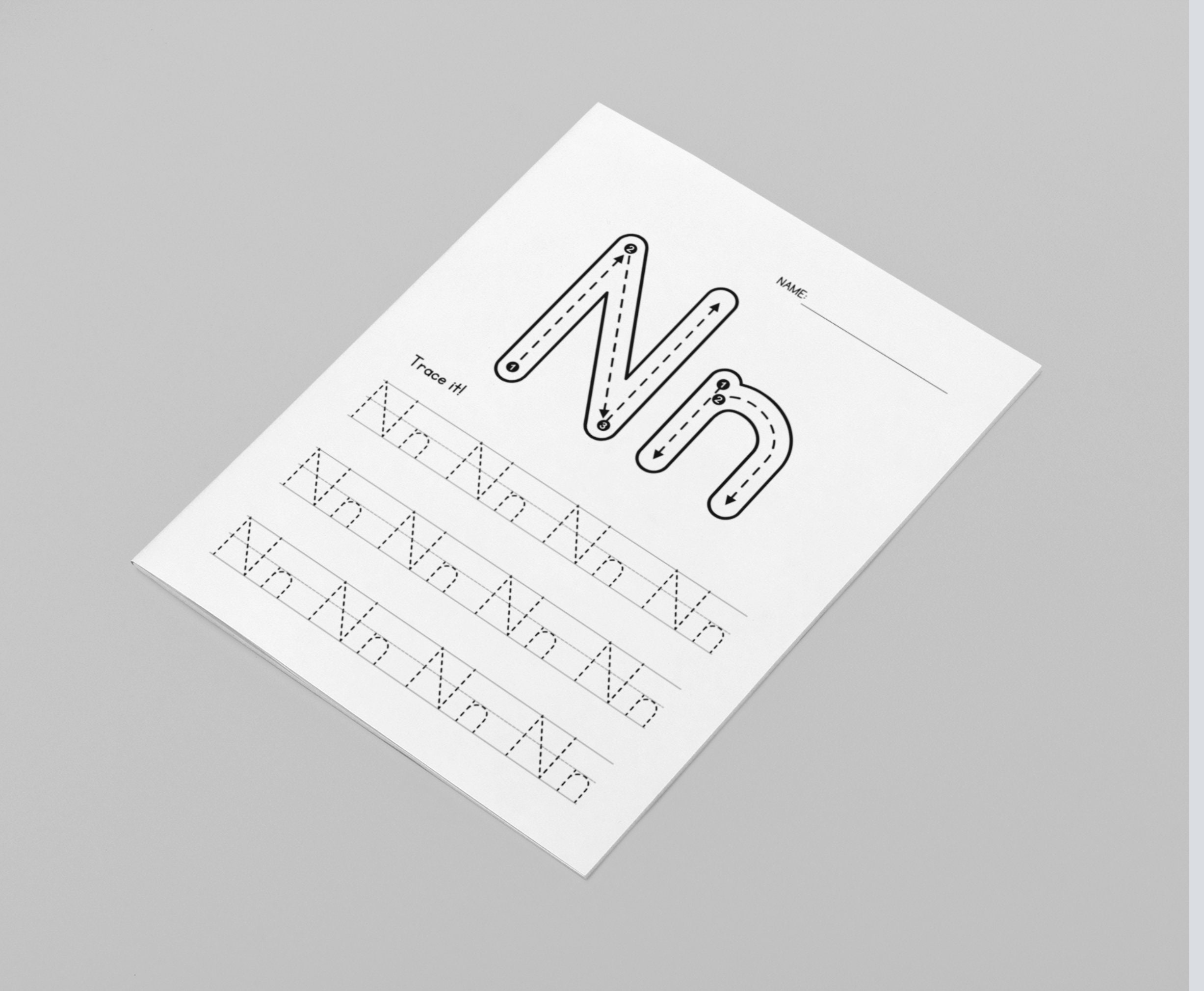 Alphabet Tracing Worksheets Letter Writing Practice Preschool ...