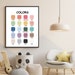 Vibrant Colors Educational Poster, Montessori Style Classroom Decor ...