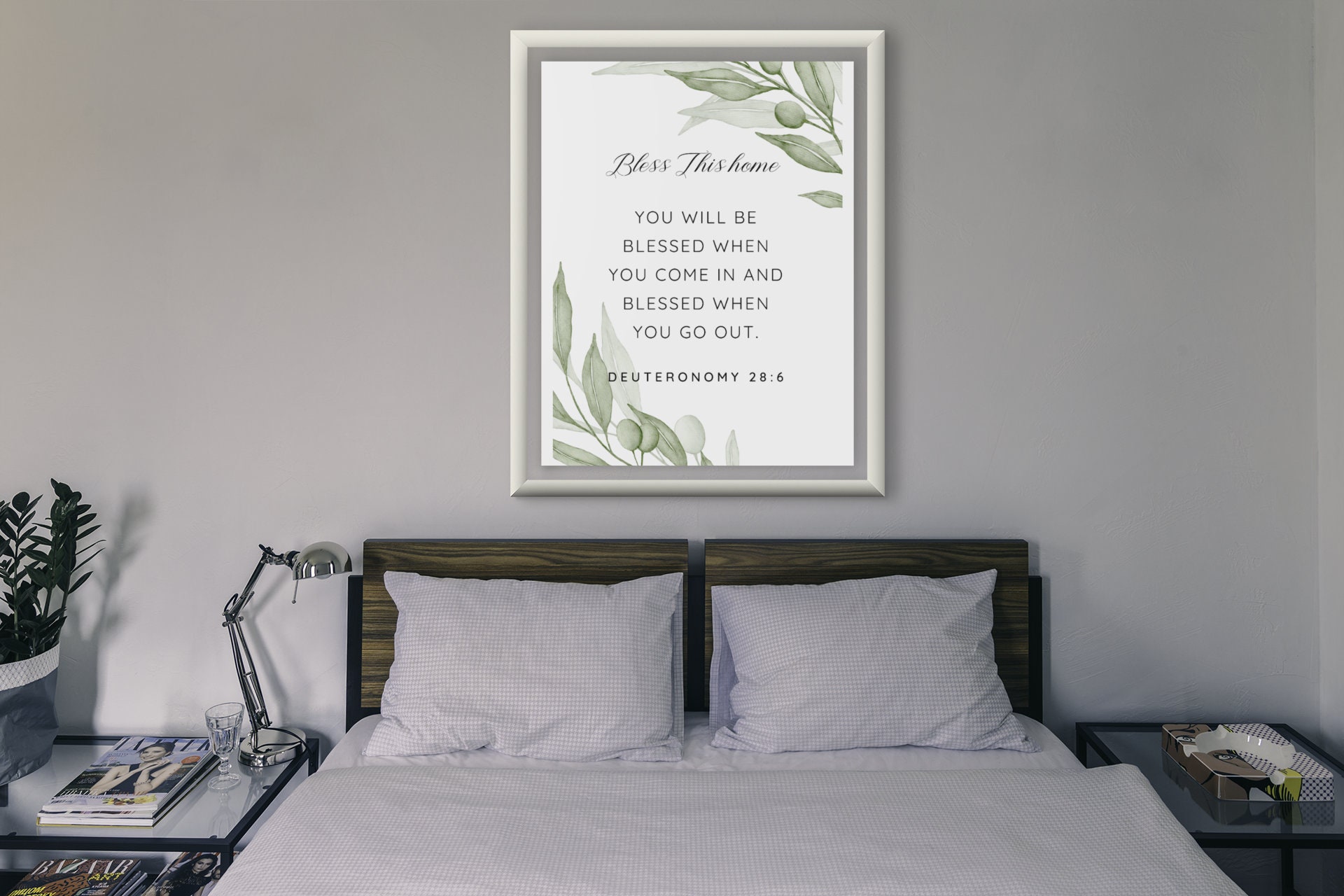 Deuteronomy 28:6 Wall Art Christian Gift Poster Scripture Print Decor ...