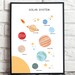 Solar System Poster for Toddlers Galaxy Classroom Decor Space-themed ...