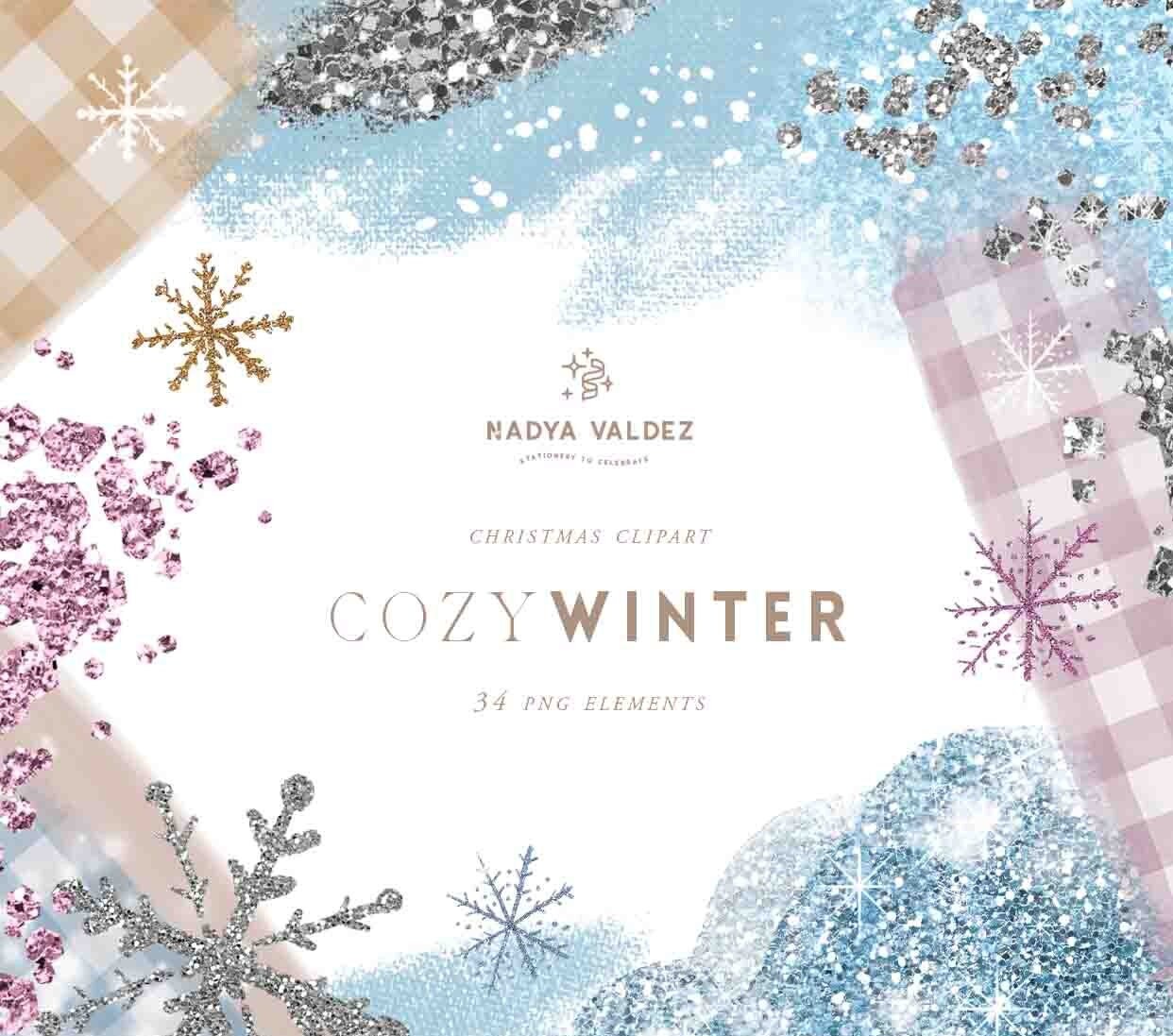 Cozy Winter Clipart - Etsy