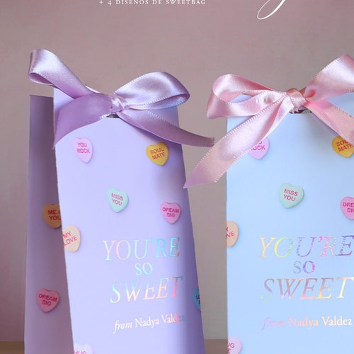 Template Sweet Bag - Etsy