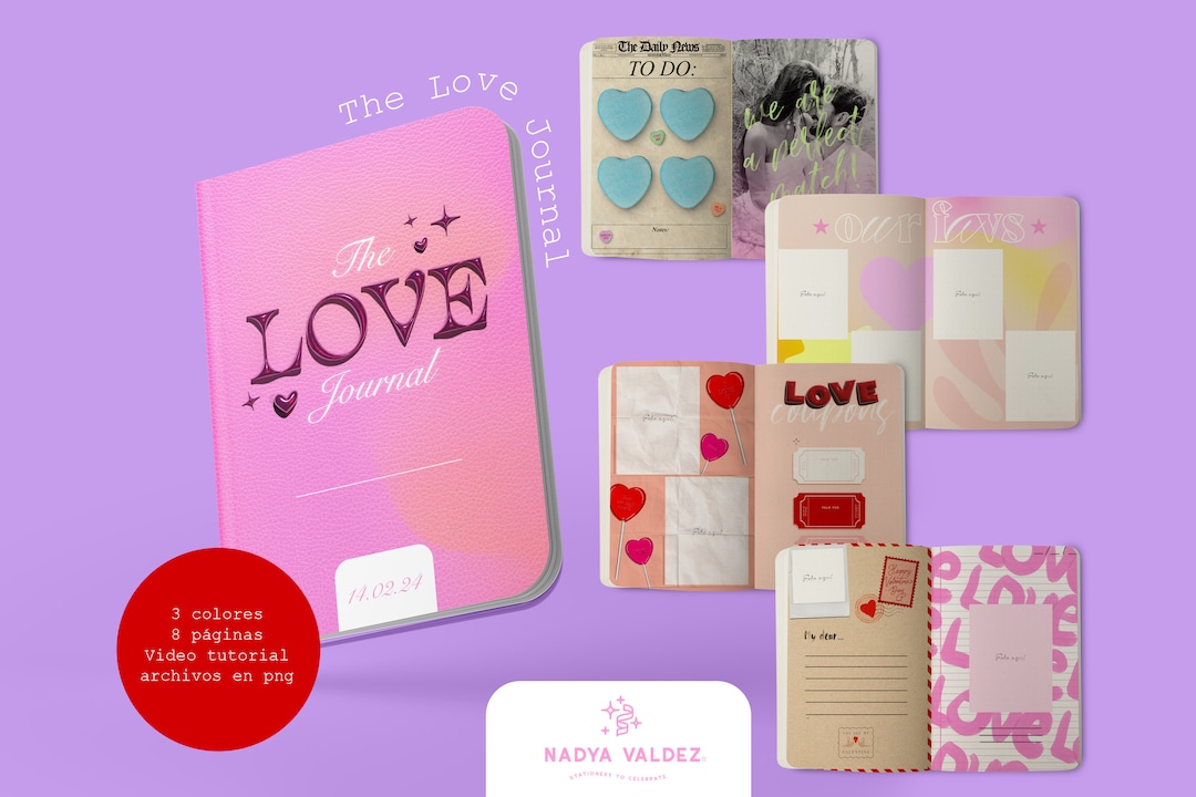 The Love Journal Template Png Images - Etsy