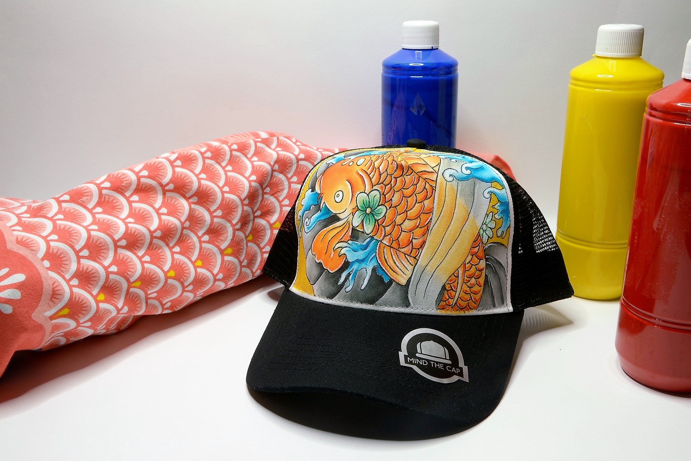 Hats Handmade Koi Carp Pop Art Handmade Style Fashion - Etsy
