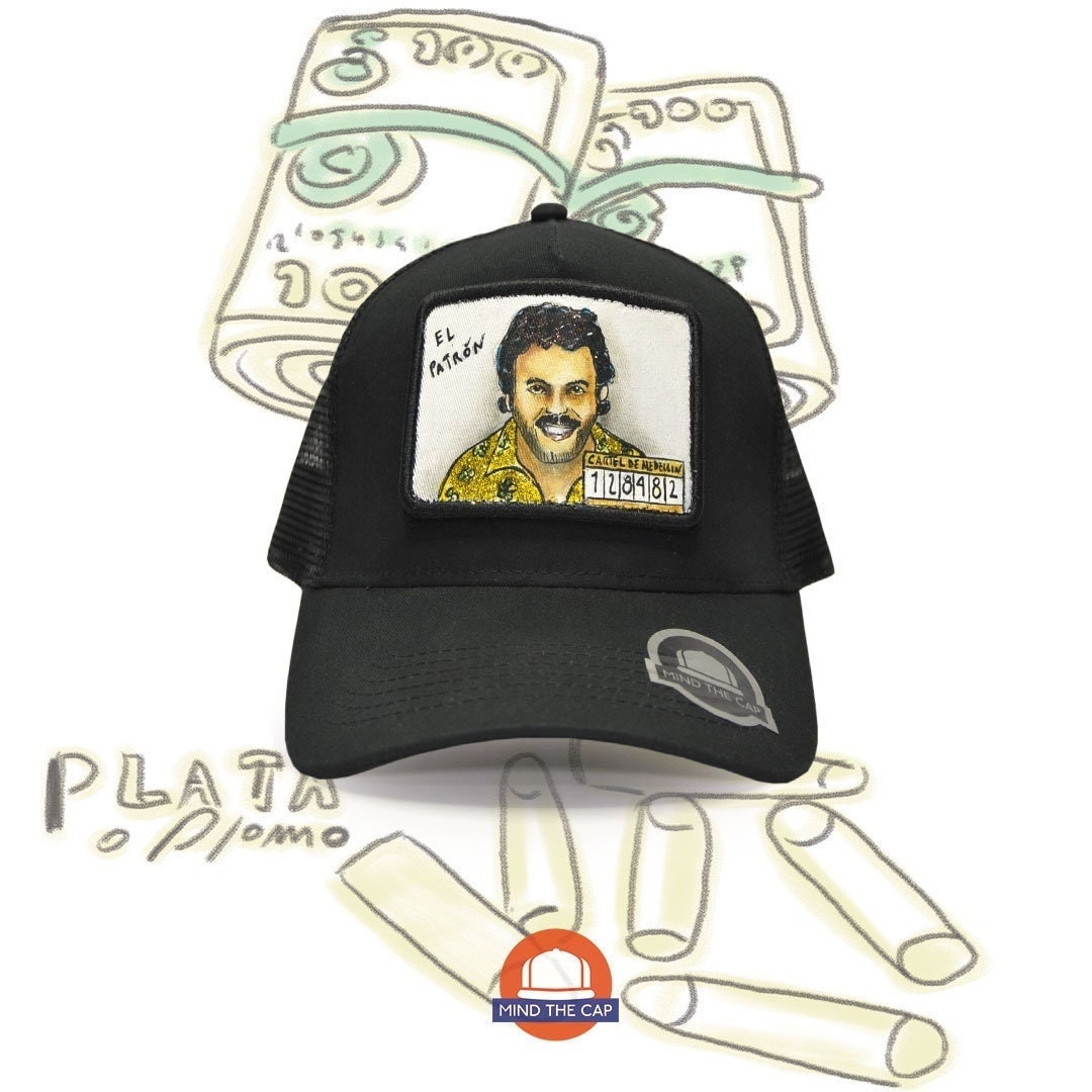 Pablo Escobar Narcos Snapback Cap Handmade Color Paint - Etsy